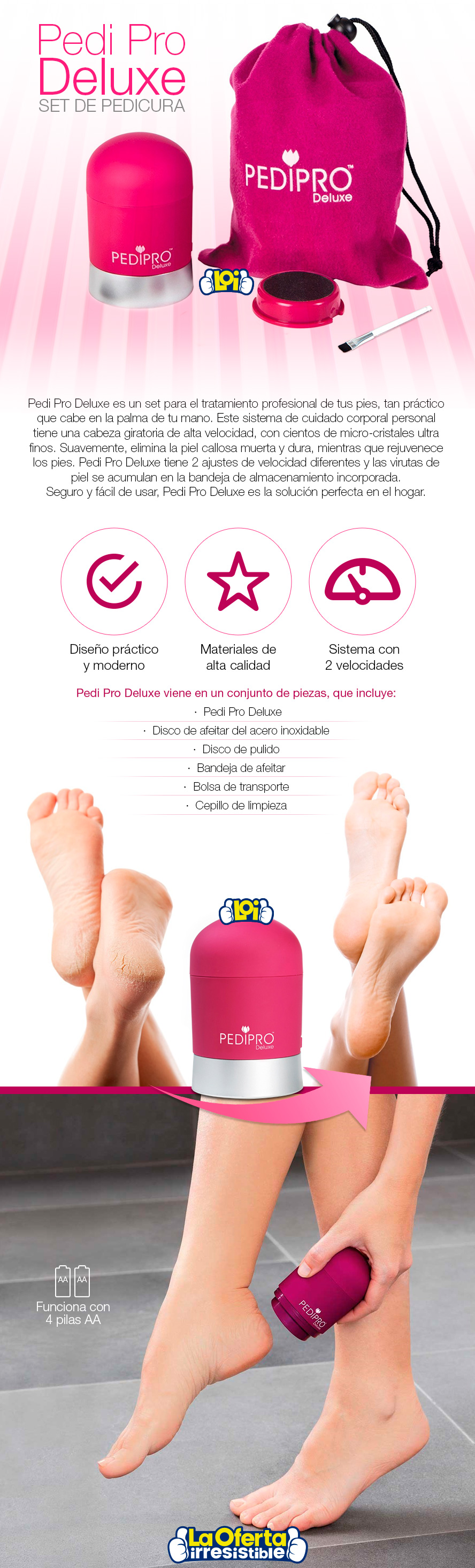 Set de Pedicura PEDI PRO Deluxe, oferta LOi.